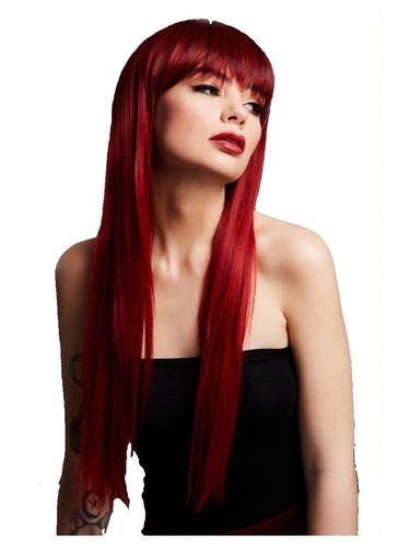 Smiffys Fever Jessica Wig, True Blend, Ruby Red 5020570523698| eBay