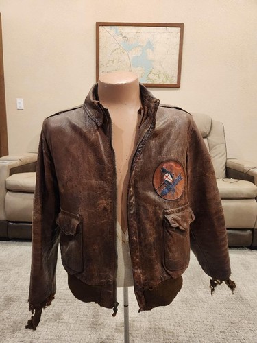 Rare WW2 Airforce A2 Leather Jacket Original Hand Painted - 392nd Bomb ...
