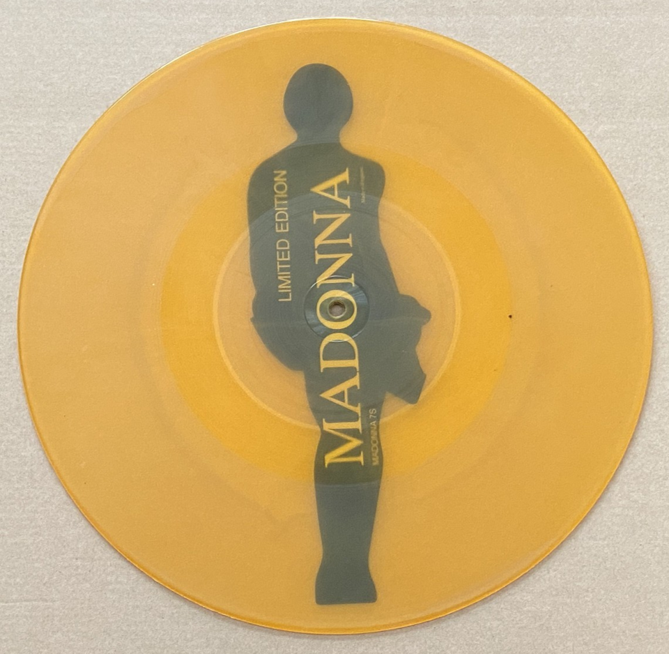 MADONNA - Orange Vinyl UNCUT SHAPE Picture disc #1 | eBay UK