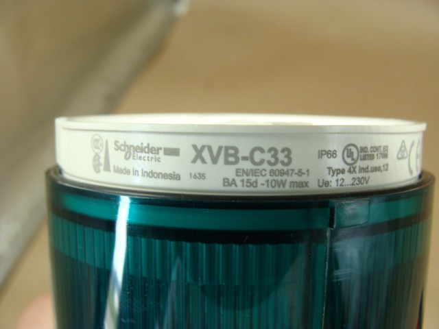 SCHNEIDER STACK LIGHT RED XVB-C34 AMBER XVBC35CA GREEN XVB-C33 BASE XVB ...