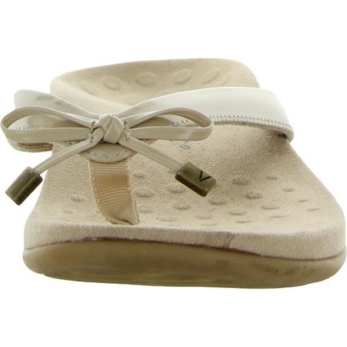Vionic Womens Bella Beige Slip On Thong Sandals Shoes 6 Medium (B,M ...