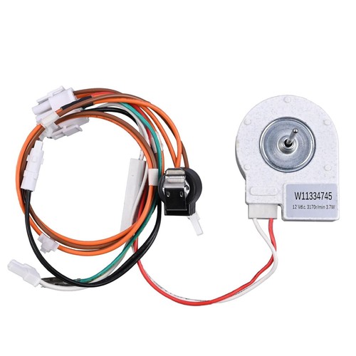W11334745 Low-Noise Fridge Fan Motor DC12V 3.7W For Whirlpool/Amana ...