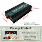 3500W Pure Sine Wave Power Inverter 36VDC to 110/220VAC RV/Car/Home ...
