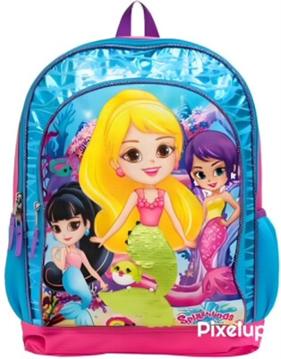 Splashlings Backpack With Reversible Sequins Fin Backpack 16" | eBay