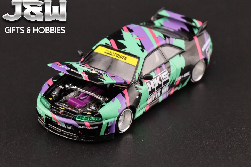 Kaido House x Mini GT Nissan GT-R (R33) HKS V1 KHMG129 1/64 | eBay