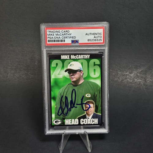 Mike McCarthy Packers Autograph Signed Card PSA DNA Authentic | eBay