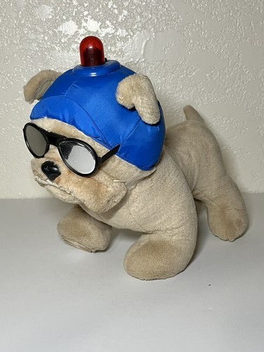 My Watchdog Plush Dog Bulldog Kids Toy Flashlight w/ Sounds Mattel 1992 ...