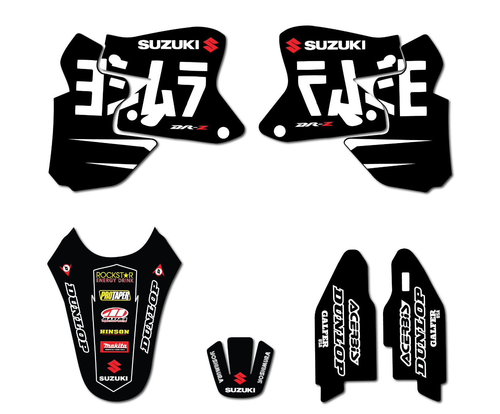 Suzuki Yoshimura Graphics Suzuki DRZ400 DRZ400S DRZ400SM DRZ400ES 1999 ...