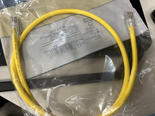 Lot Of 30-Hubbell Cat6a Patch Cable 3FT Yellow | eBay