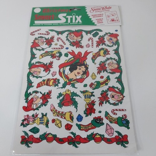 Disney Christmas Smart Stix Snow White Seven Dwarfs Reusable Stickers ...