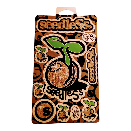 Seedless Clothing Company Stickercard Series #1 Style 7 Sprout 5.5" x 3 ...