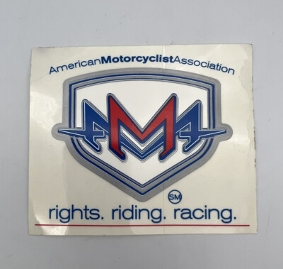 AMA American Motorcyclist Association Decal Sticker Rights Riding ...