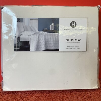 Hotel Collection 680 Tc Flat Sheet -TWIN💫 | eBay