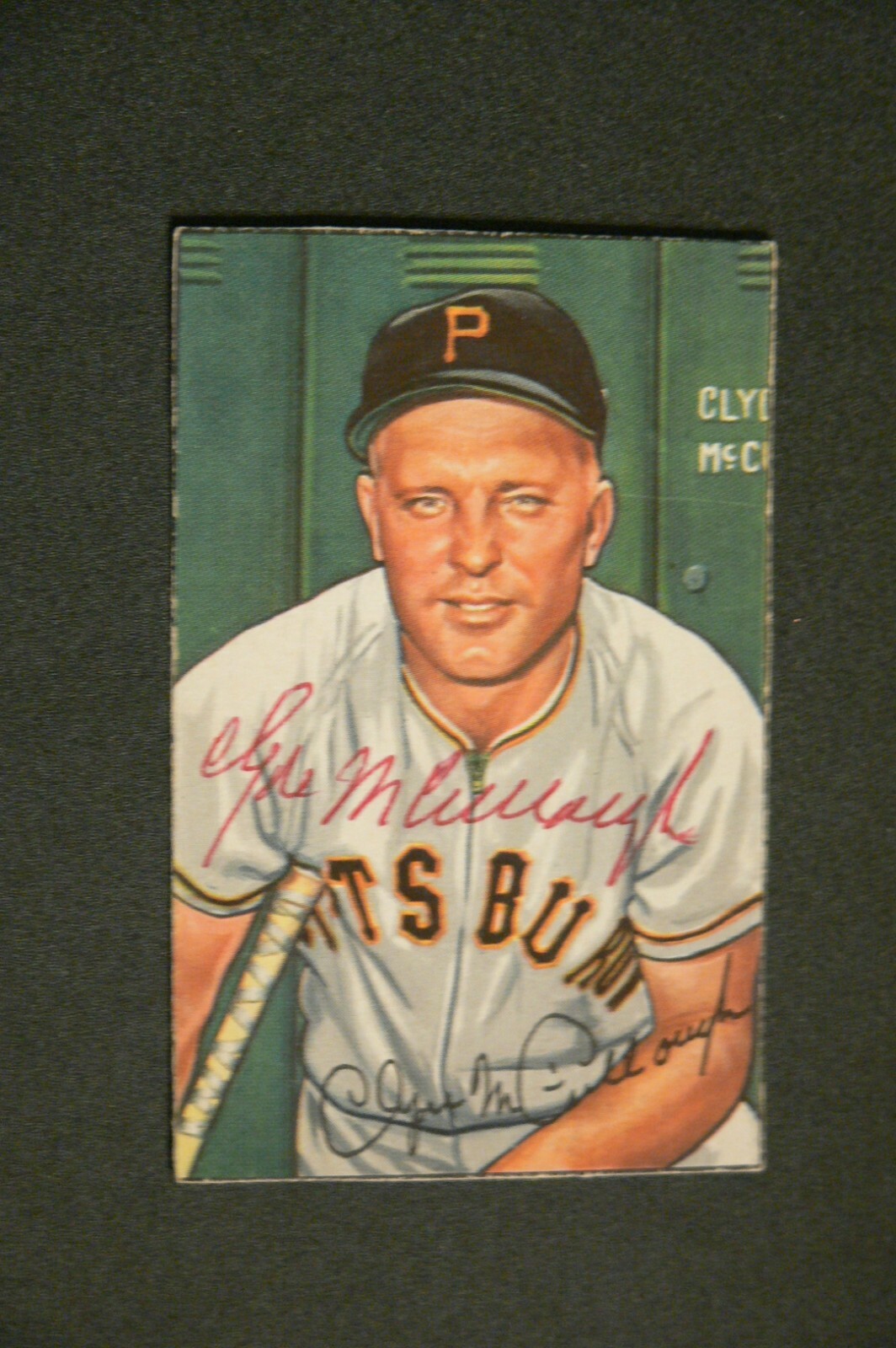 CLYDE MCCULLOUGH SIGNED AUTOGRAPHED 1952 BOWMAN CARD # 99 PITTSBURGH ...