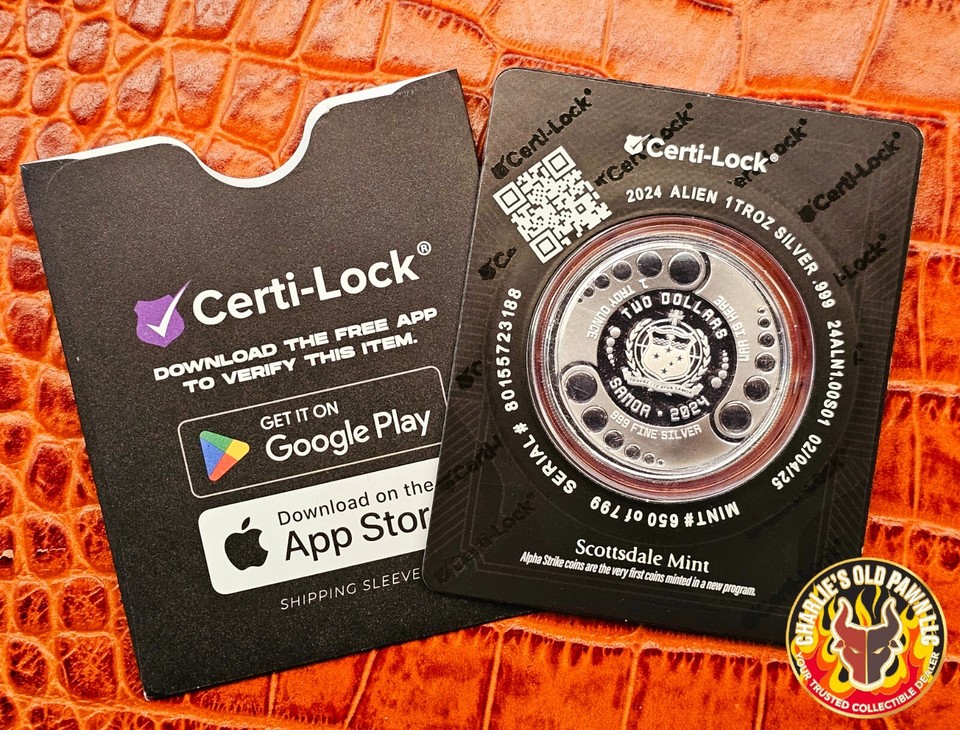 2024 1 oz Silver Samoa Alien in Alpha Strike Certi-Lock® (BU) | eBay