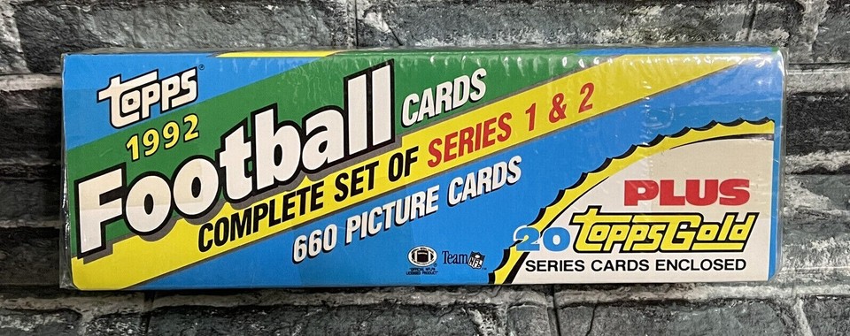 1992 Topps Football Factory Sealed 660 Card Complete Set Plus 20 Gold ...