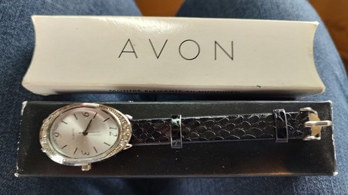 Avon Everyday Elegance Wrist Watch Black 2011 NEW | eBay
