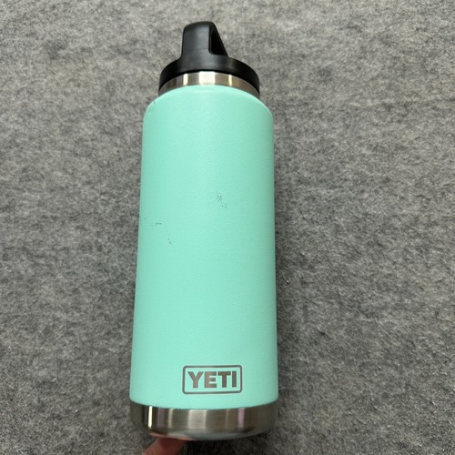 Yeti Bottle Duracoat Chug Cap Seafoam Green Blue Stainless Steel 10.75 ...