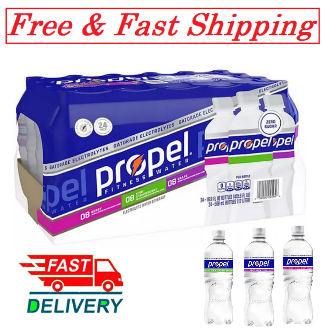 Propel Zero Calorie Flavored Water Variety Pack (16.9oz / 24pk) FREE ...