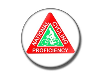National Cycling Proficiency 25, 38, 59mm badge, bottle opener, magnet ...