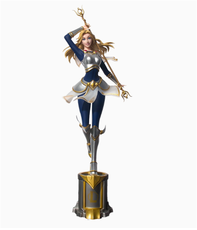 League Of Legends LOL Luxanna Crownguard PVC 22cm Figure Model Statue ...