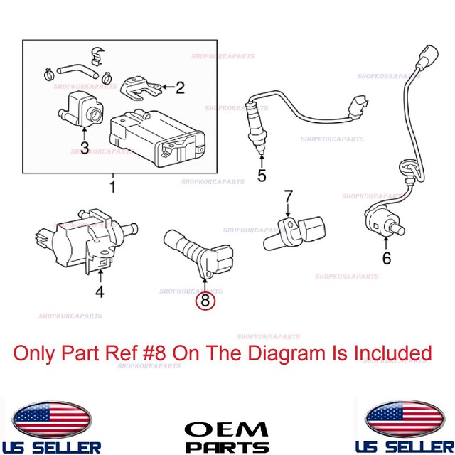 9091905098 Genuine Toyota Crankshaft Position Sensor 90919-05098 for ...