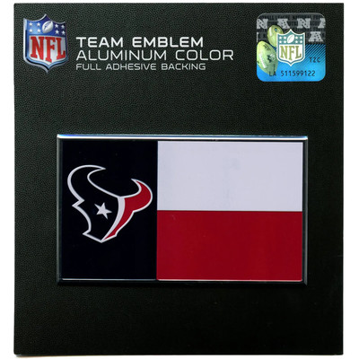 Houston Texans Colored Aluminum Flag Car Auto Emblem | eBay