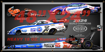 NHRA 2024 Championship Shop Banner 48"X24" 18oz w grommets (017) | eBay