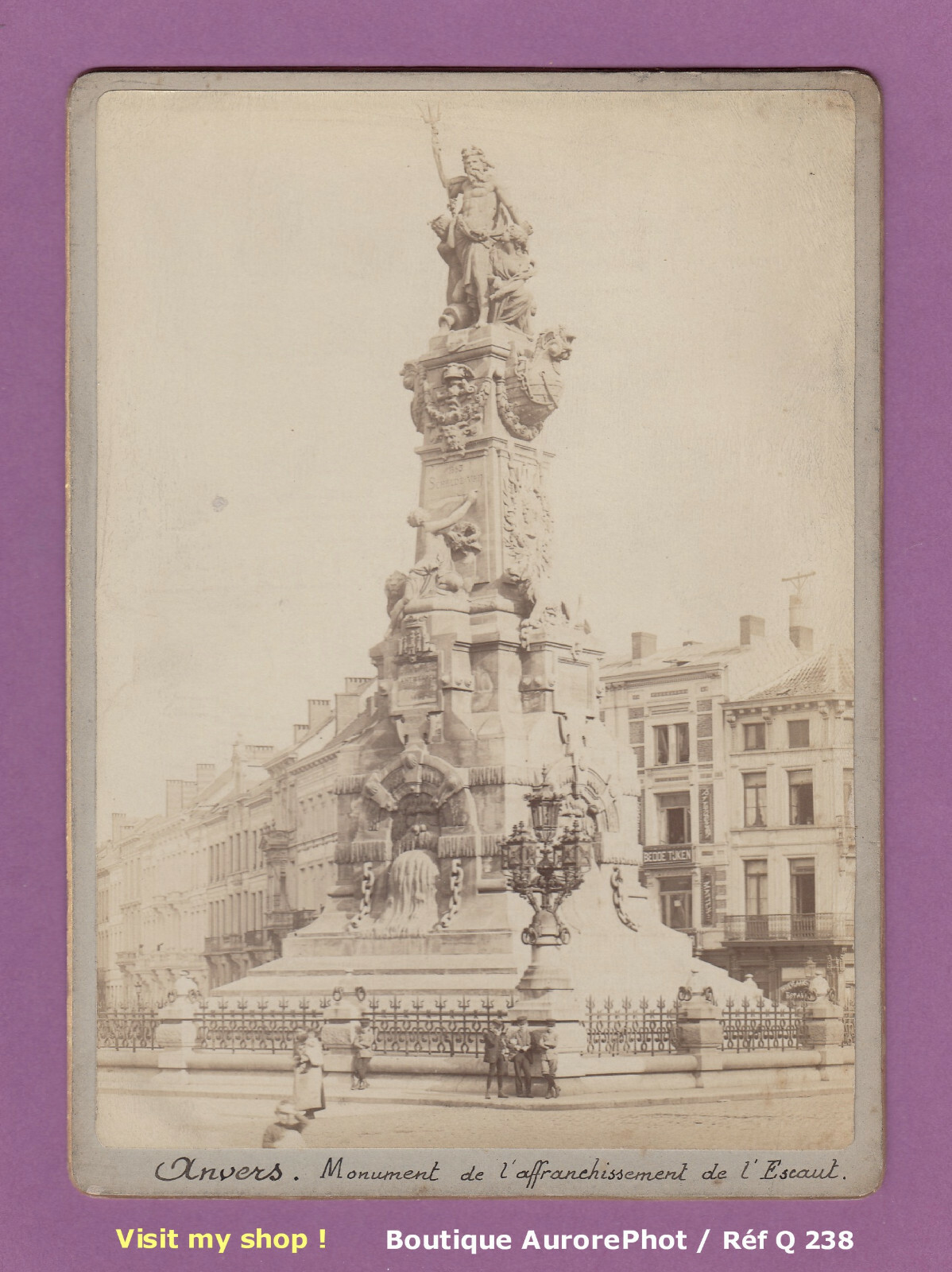 CDV CABINET BELGIQUE, ANVERS, MONUMENT DE L' AFFRANCHISSEMENT DE L ...