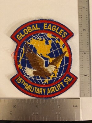 ORIGINAL/AUTHENTIC US Air Force 15th Military Airlift Squadron Patch C ...