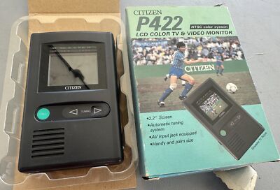 Vintage Citizen P422 LCD Color TV & Video Monitor NTSC Color System 2.2 ...