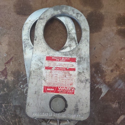 Warn 8555 Snatch Block 16,000 lb, Winch Rock Crawling | eBay
