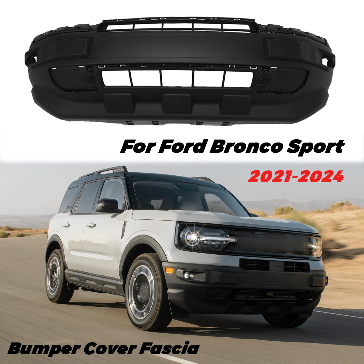 Front Lower Bumper Cover For 2021-2024 Ford Bronco Sport M1PZ17626A ...