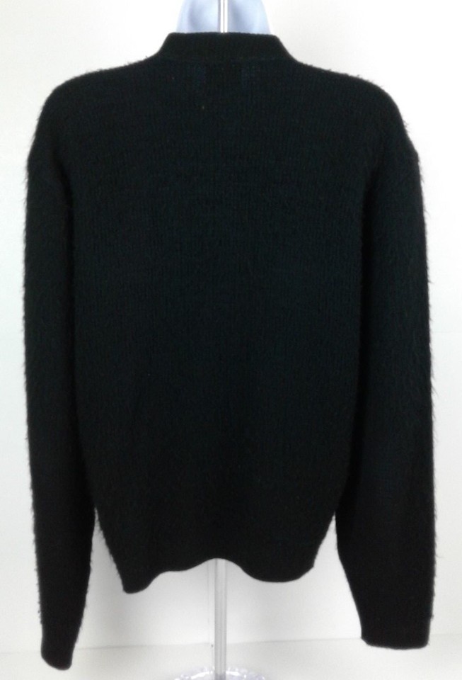 Rugby Men's Cardigan Sweater Sz M Black and Grey Long Sleeve | eBay