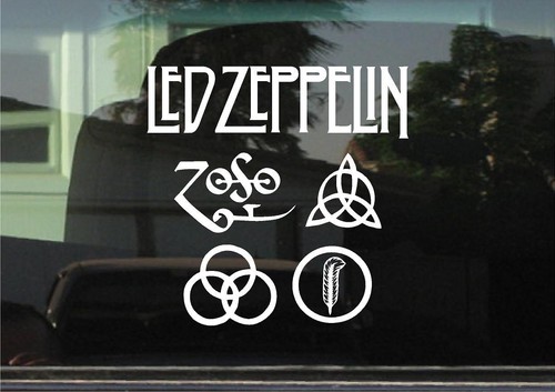 Led Zeppelin w/Symbols 8 Inch Vinyl Decal Sticker Car Window Laptop | eBay