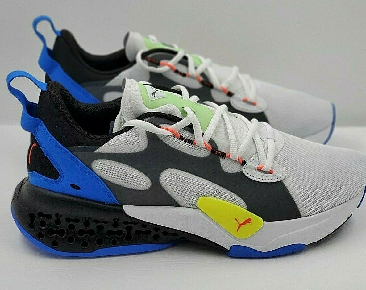 New Puma Mens Size 11 Xetic Halflife White Black Blue Sneakers Shoes ...