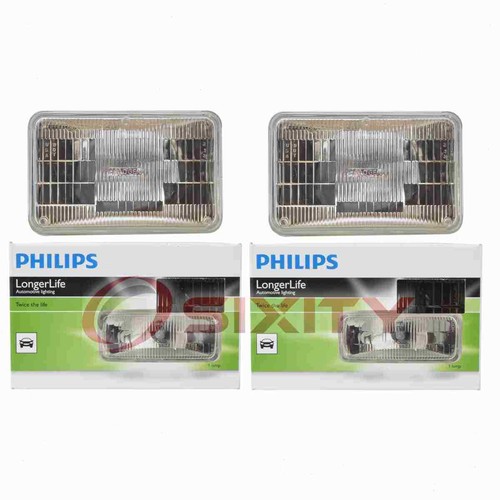 2 pc Philips Low Beam Headlight Bulbs for Subaru Brat DL GL GL-10 GLF ...