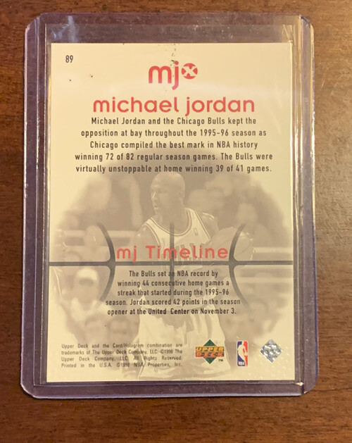 1998 Upper Deck Basketball MJx Michael Jordan MJ Timeline #89 | eBay