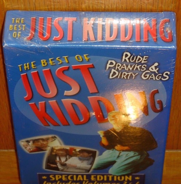 The Best of Just Kidding Rude Pranks and Dirty Gags Vol 3 & 4 VHS for ...