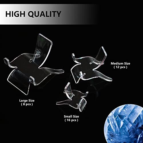 36 PCS Mineral Stands Rock Holder Acrylic Display stand for Small Items ...