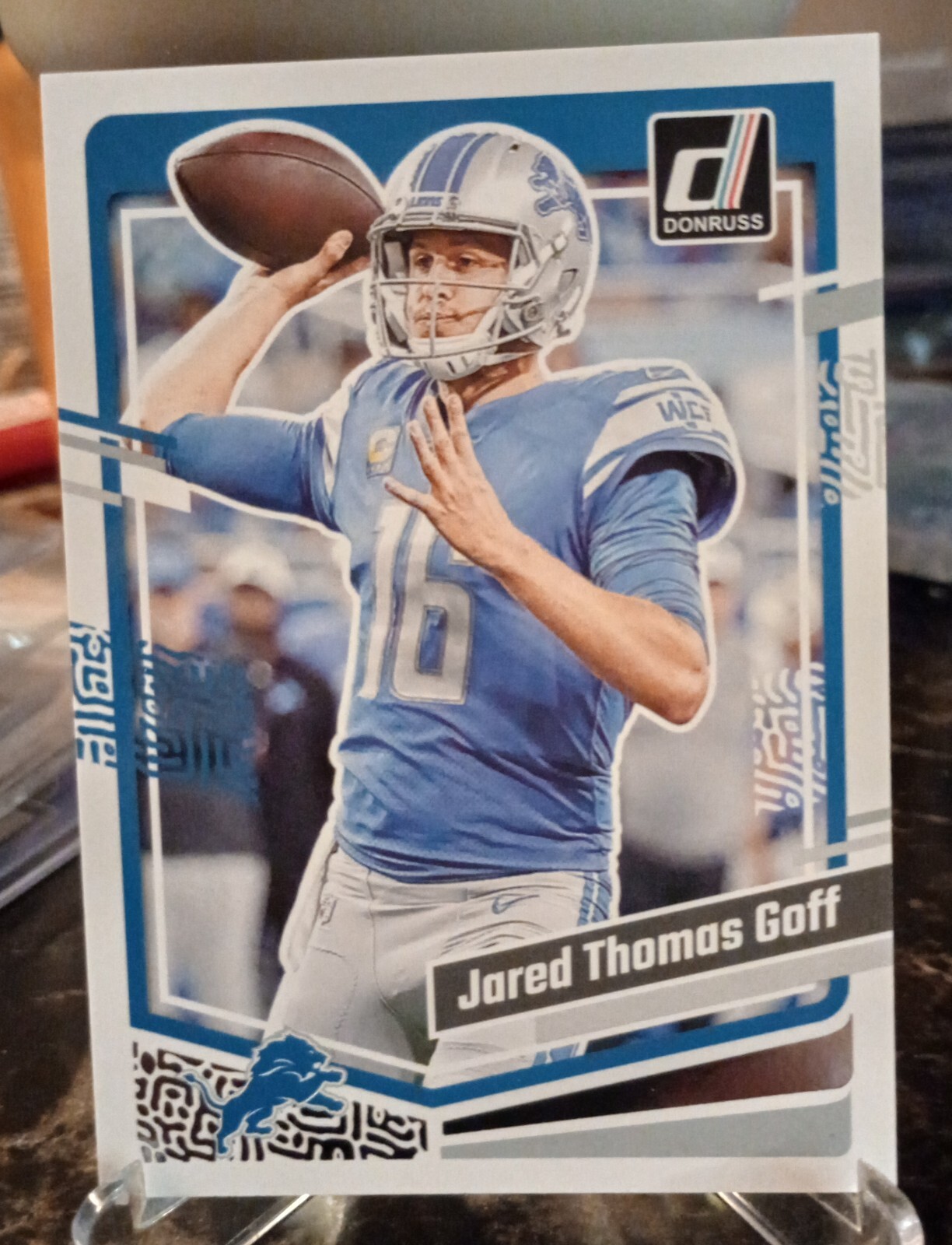 2023 Panini Donruss Jared Thomas Goff Image Full Name Variation SSP #98 ...