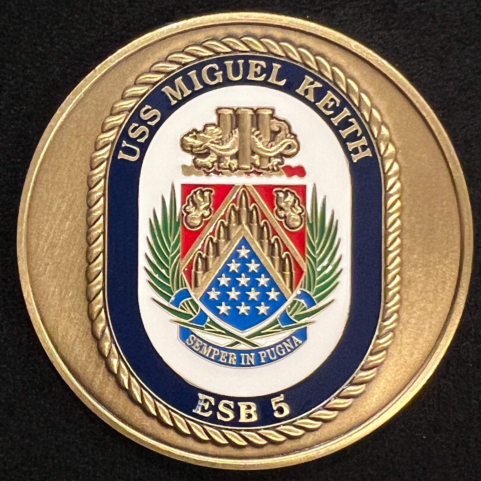 USS Miguel Keith ESB 5 Commanding Officer Challenge Coin | eBay