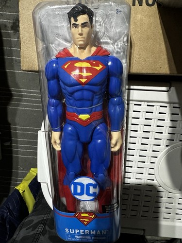 DC Comics, Large 12-Inch SUPERMAN Action Figure Spin Master First ...