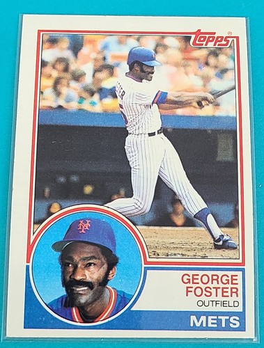 1983 Topps #80 George Foster New York Mets BASEBALL Card Q6 | eBay