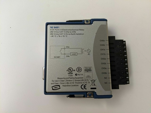 National Instruments NI 9481 4-Ch Form A Electromechanical Relay Module ...
