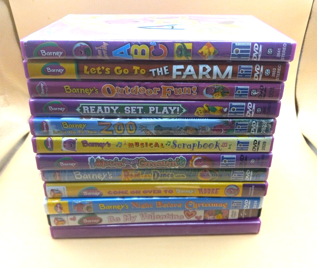 Lot Of 12 Barney DVD’S Various Titles | Grelly USA