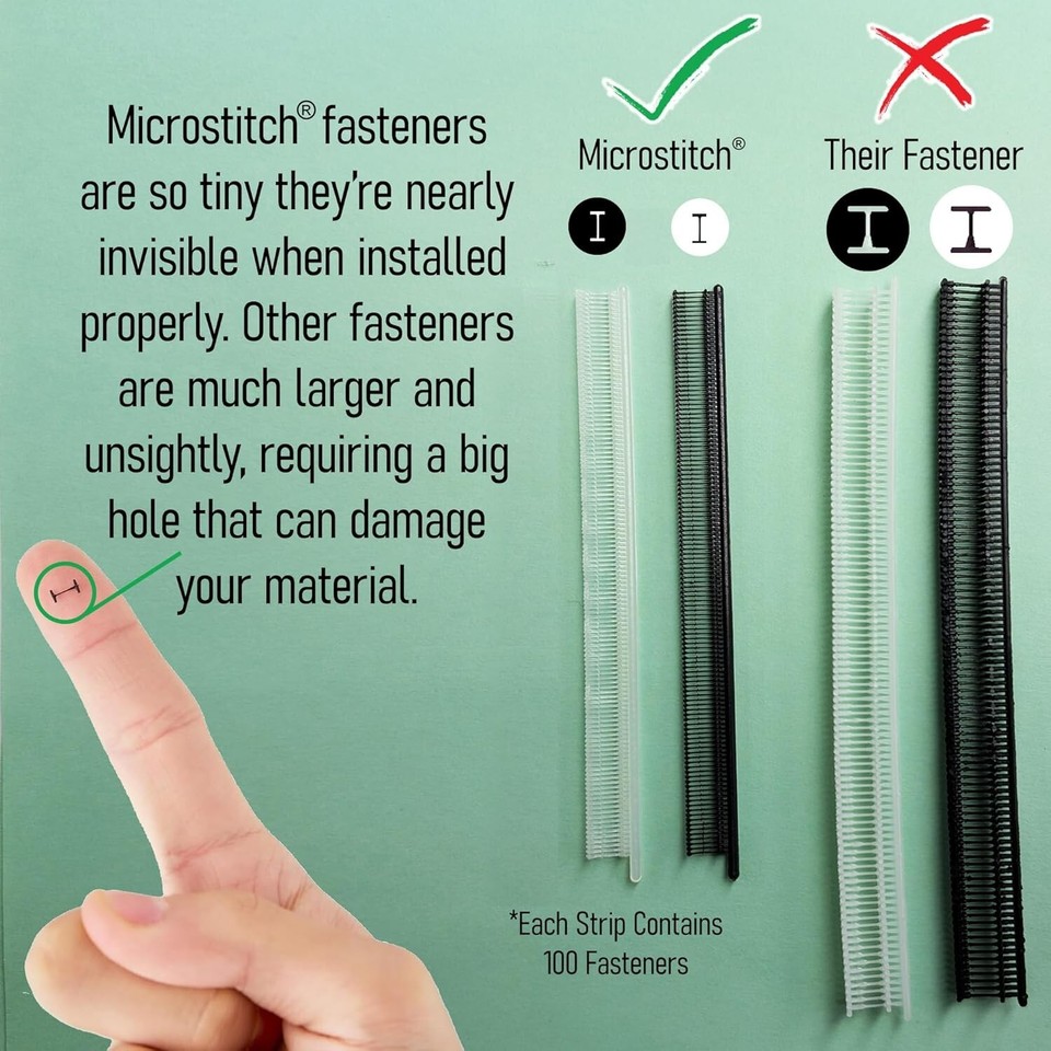 MicroStitch Micro-Fastener Kit: Gun for Quick Clothing Fixes and Sewing ...