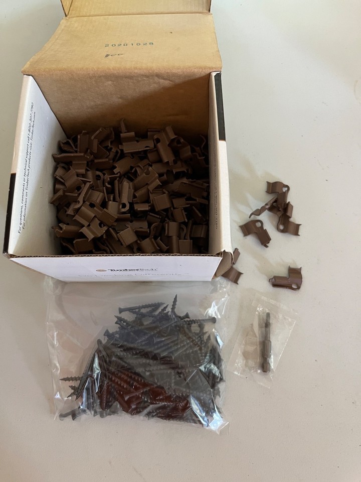 (190) TimberTech CONCEALoc Hidden Fastener 100ft2 BROWN R-4261-RBTT ...