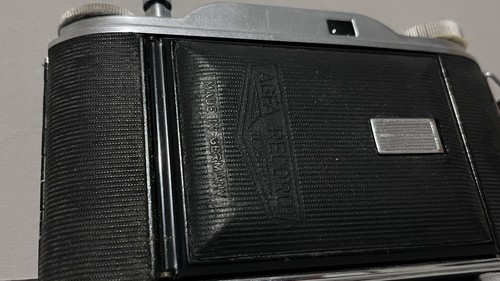 AGFA RECORD II CAMERA W/ AGFA PRONTO 1:4.5 /105 LENS FOLDING MANIFOLD ...