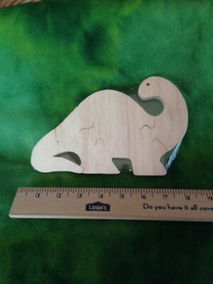 Toddler Puzzle - Brontosaurus Puzzles - 8"W x 5-1/2"H - Handmade | eBay